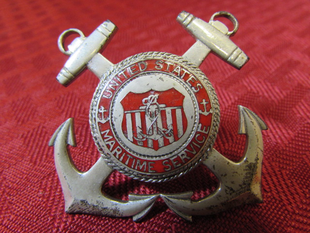Lot Detail - WWII US MARITIME SERVICE STERLING SILVER & CORO ENAMEL CAP ... Lot Detail - WWII US MARITIME SERVICE STERLING SILVER & CORO ENAMEL CAP ...