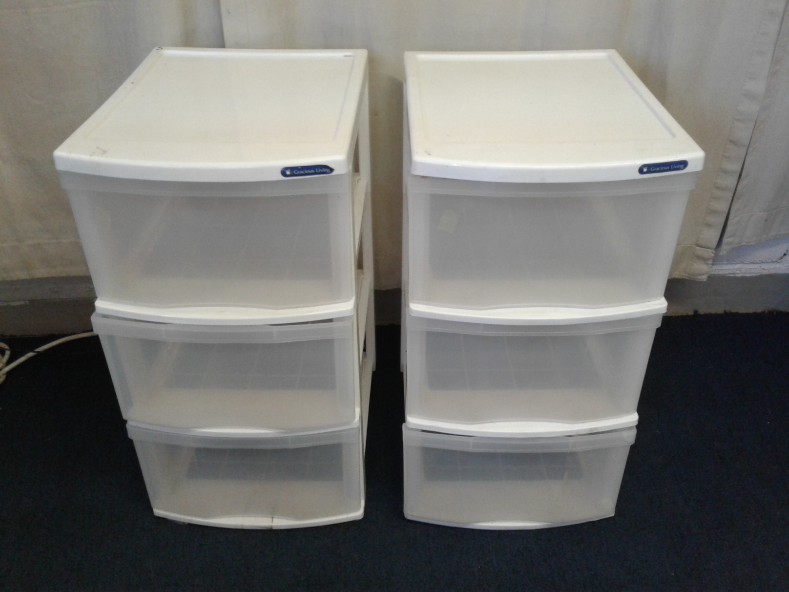 Lot Detail - 2 Gracious Living Plastic Drawers Lot Detail - 2 Gracious Living Plastic Drawers
